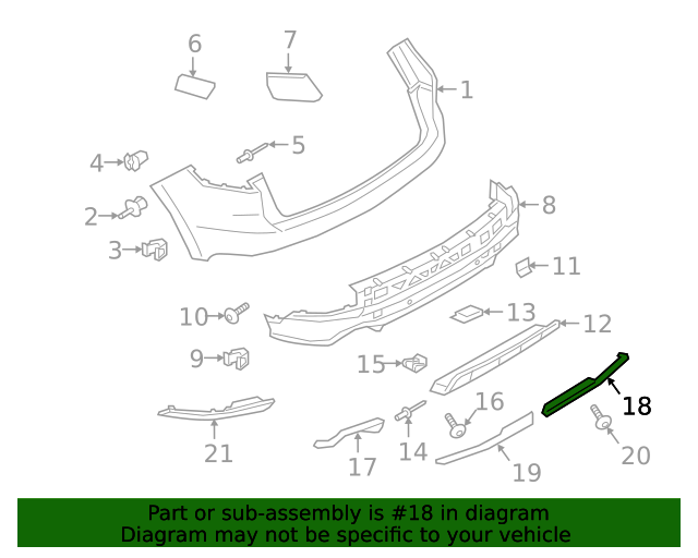 2019-2024 Porsche Cayenne Lower Molding 9Y0-807-650-B-OK1 | Porsche Marin
