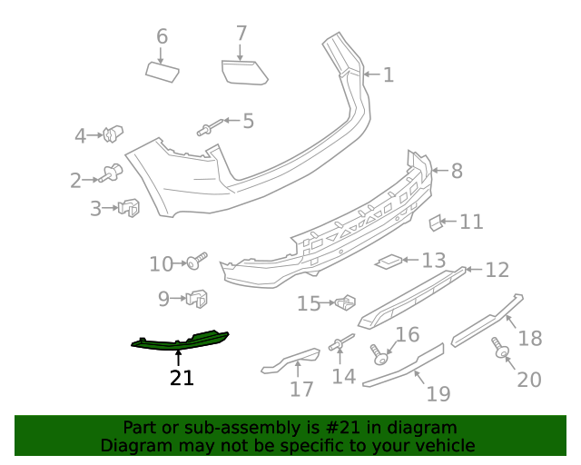 2019-2022 Porsche Cayenne Reflector Panel 9Y0-945-726-A | Sunset ...