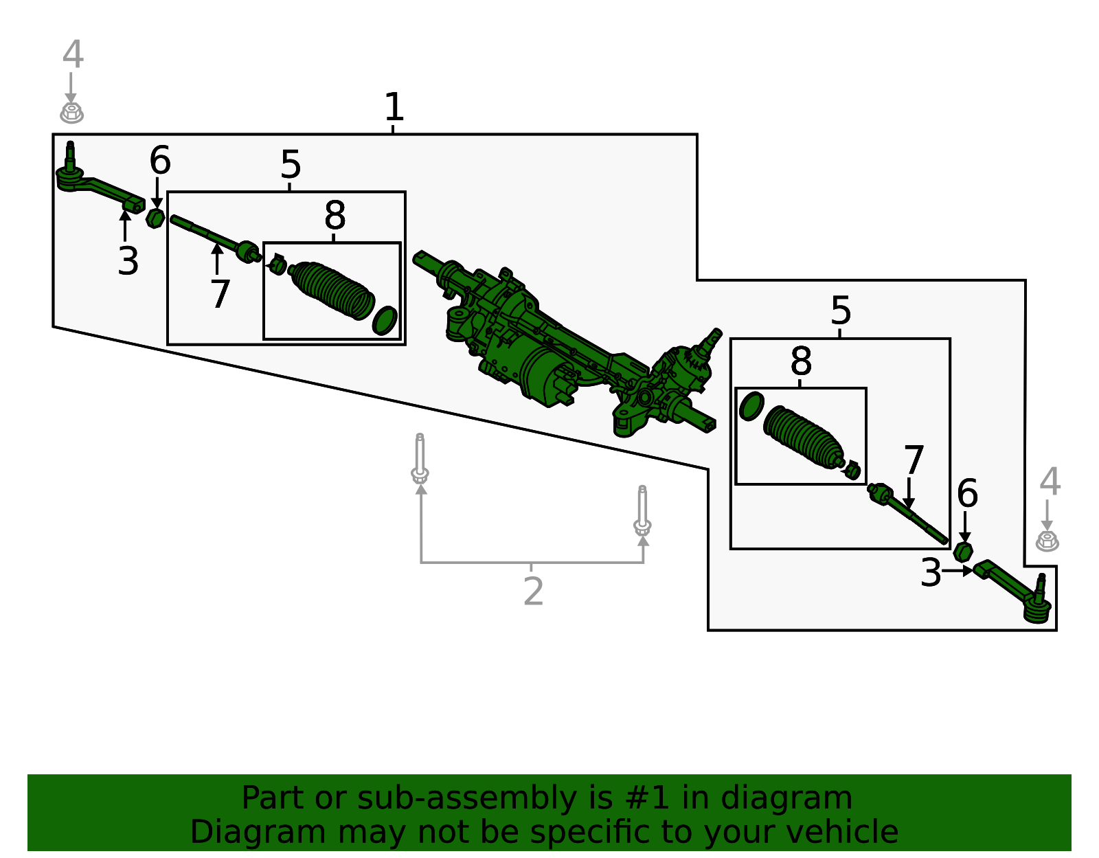 Gear Rack And Pinion Steerin R1MZ-3504-S | Discount Ford Auto Parts