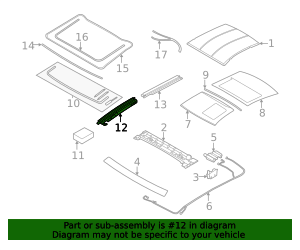 Genuine BMW 54-10-8-495-833 | Guide Rail | FREE Shipping on Most Orders ...