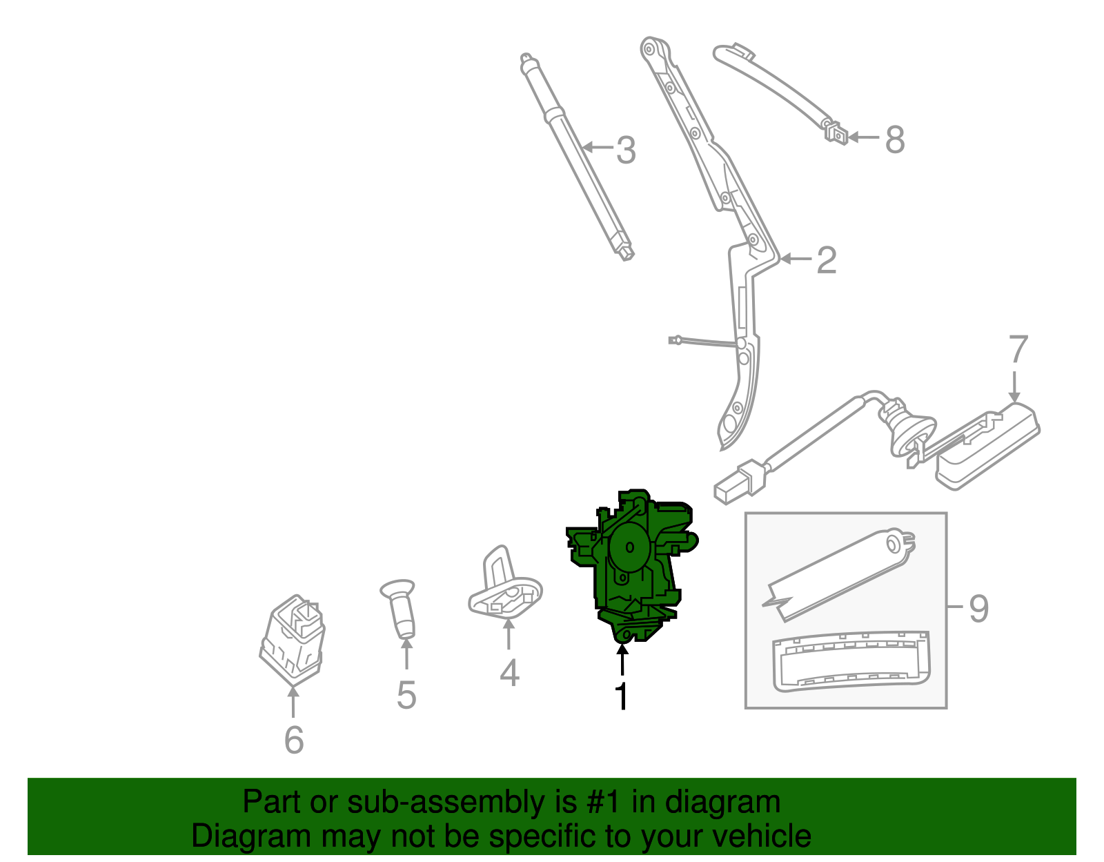 2013-2020 Nissan Pathfinder Lock 90500-9NT0A | Temecula Nissan Parts
