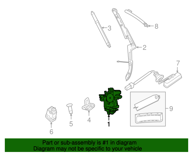 Lock Assembly Tail Gate 90500-9NT0A | QuirkParts