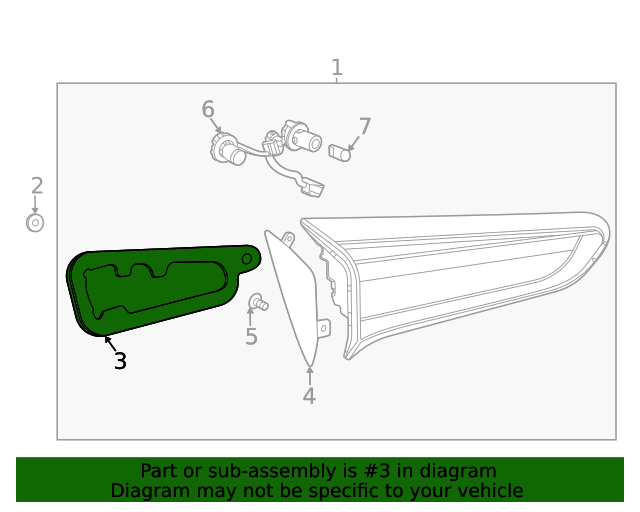 42713217 - Backup Lamp Gasket 2020-2024 Buick Encore GX | Gateway Buick ...