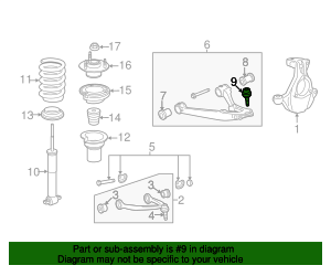 2007-2016 GM Front Lower Suspension Control Arm Ball Joint Kit 19209396 ...