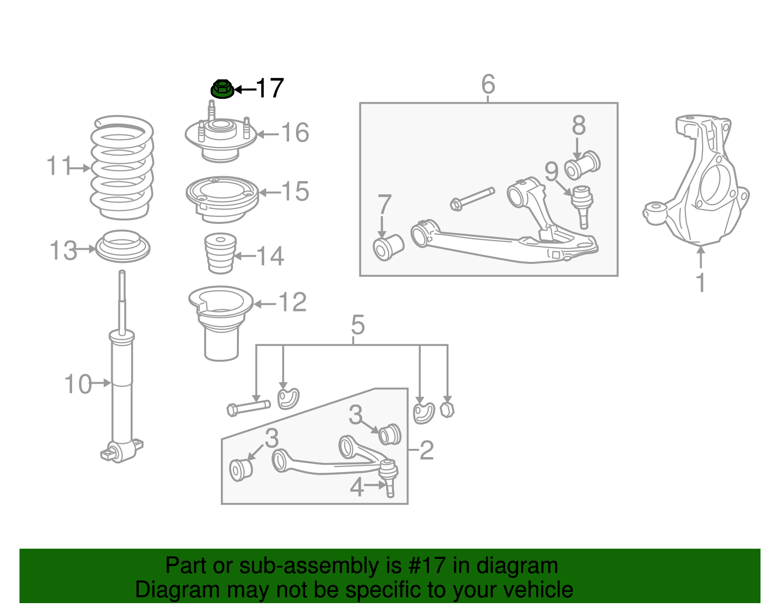 2007-2020 GM Multi-Purpose Nut 11561435 GM | GMPartsDirect.com