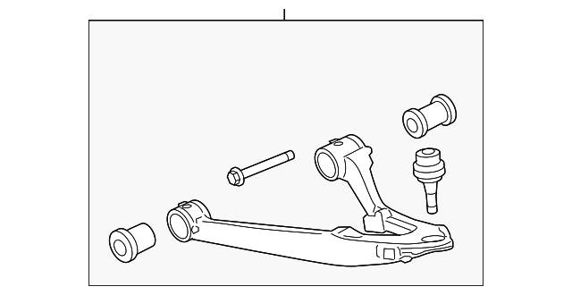 2007-2014 GM Front Driver Side Lower Control Arm 25997509 GM ...
