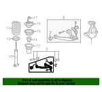 2007-2018 GM Front Passenger Side Upper Control Arm 25812726 ...