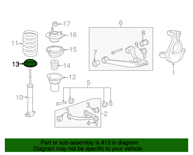 2007-2020 GM Spring Insulator 15808594 GM | GMPartsDirect.com