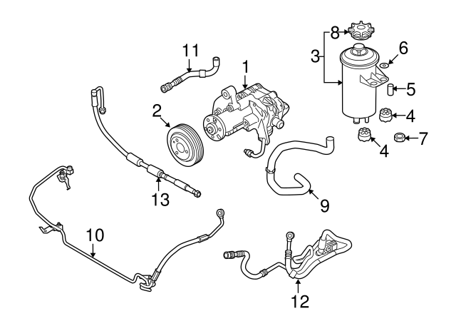 32416787707 - 2009-2010 BMW X5 Pressure Hose (32-41-6-787-707) | BMW of ...