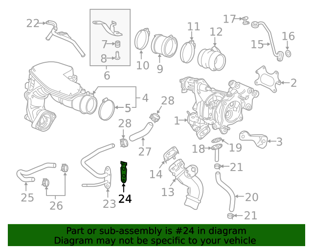 19524-6B2-A01 - Pipe Assembly Gasket 2018-2022 Honda Accord | Honda ...