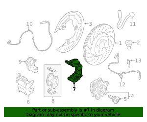 34208064493 - 2018-2023 BMW Caliper Support (34-20-8-064-493) | BMW of ...