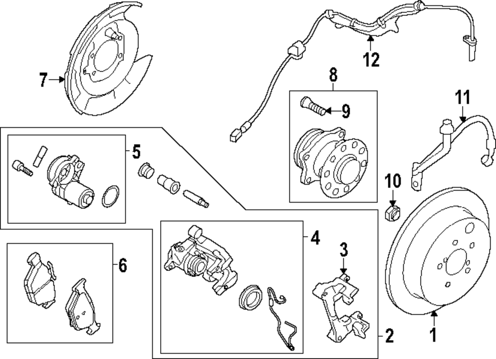 26692VC002 - 2022-2024 Subaru WRX - Rear Caliper Assembly | Subaru Parts HQ