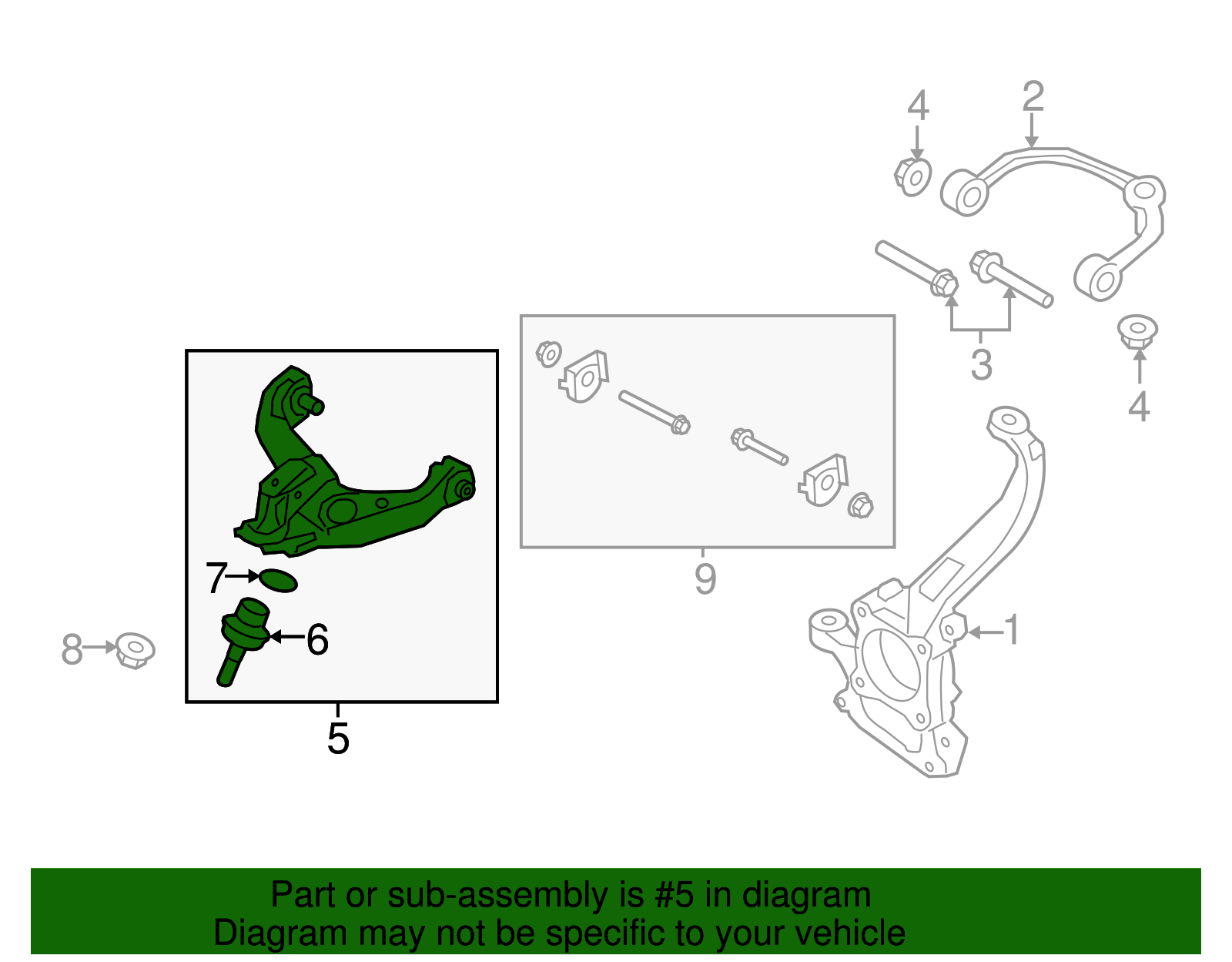 HL3Z-3079-D - Lower Control Arm 2017-2020 Ford F-150 | Ford Parts Direct