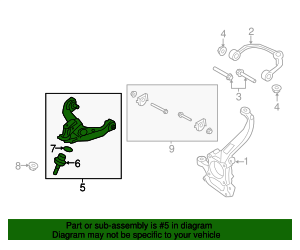 2017-2020 Ford F-150 Arm Assembly - Front Suspension - Driver's Side ...