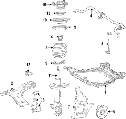 Front Suspension for 2024 Lexus TX550h+ | OEM Parts Online