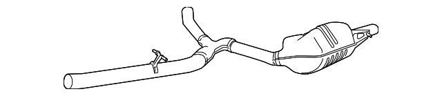 2019-2020 Mercedes-Benz CLS 450 Rear Muffler 257-490-58-00 | MB OEM Parts