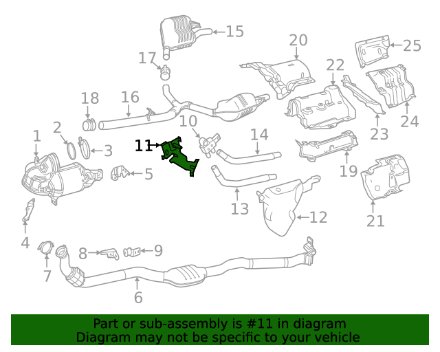 213-492-43-00 - Exhaust Filter Bracket 2019-2023 Mercedes-Benz ...