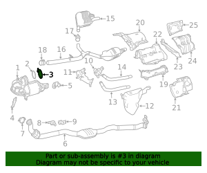 2019-2023 Mercedes-Benz Catalytic Converter Clamp 000-995-50-33 ...