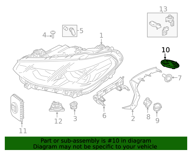 Genuine BMW 63-11-7-379-846 | Cover | FREE Shipping on Most Orders $499 ...