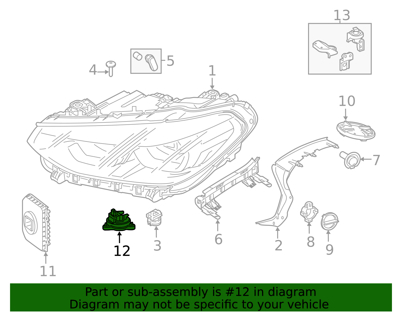 63117466102 - 2018-2021 BMW Led Unit (63-11-7-466-102) | BMW of South ...