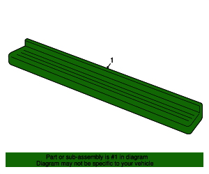 2009-2012 Mopar Running Board 82211501AG | Mopar Parts Canada