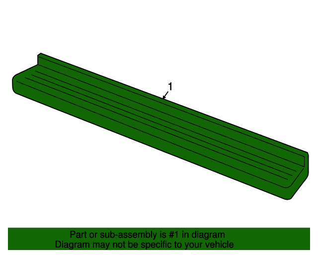 2009-2012 Mopar Running Board 82211501AG | Mopar Parts Canada