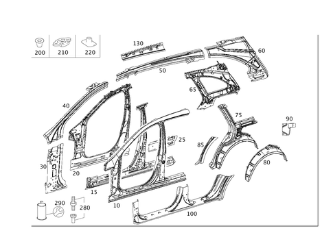 Side Panels for 2009 Mercedes-Benz R350 | Mercedes-Benz USA Parts