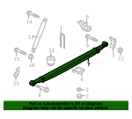 2020-2022 GM Rear Leaf Spring 84498558 | TascaParts.com