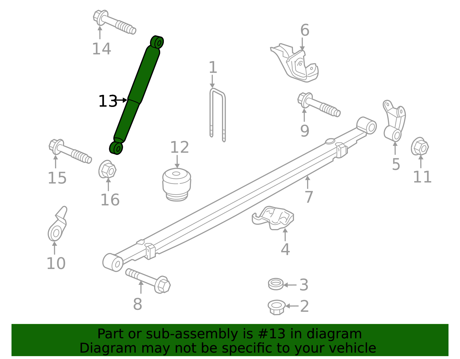 2020-2024 GM Rear Shock Absorber 84745523 GM | GMPartsDirect.com