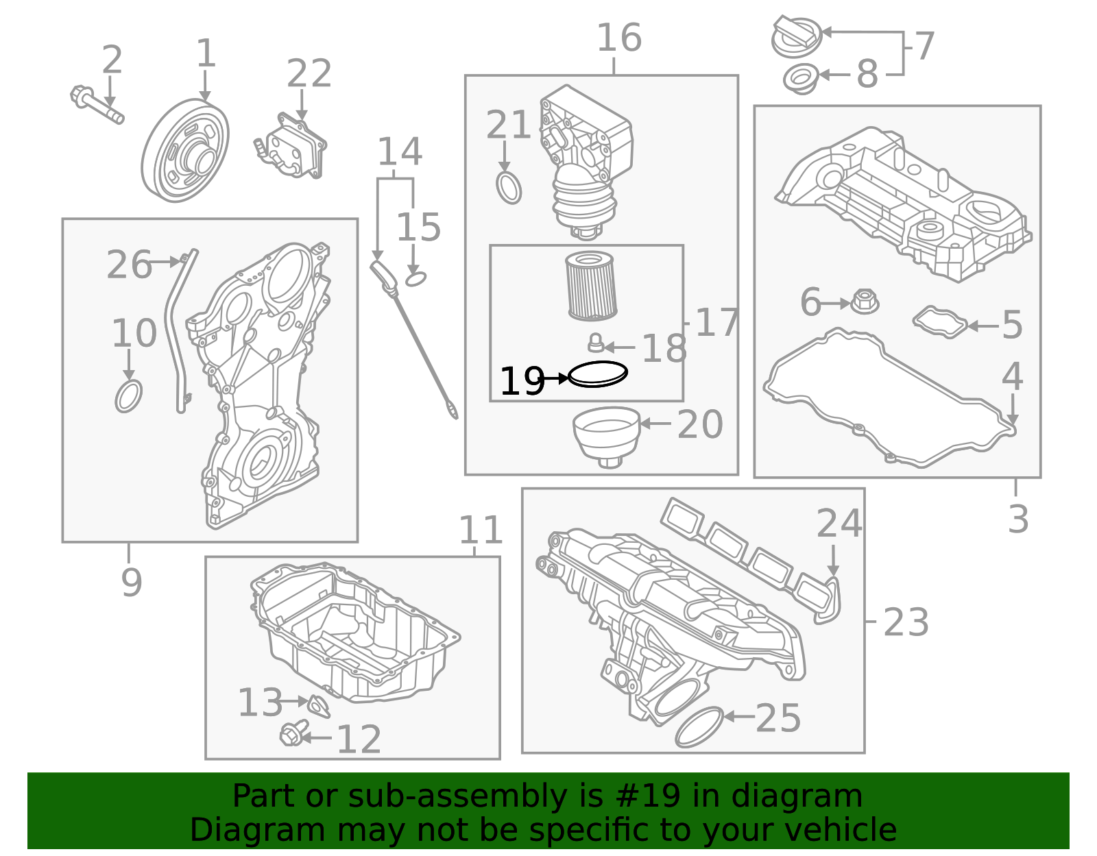 2021-2025 Kia Engine Oil Filter Gasket 26331-2J000 | Retail Performance ...