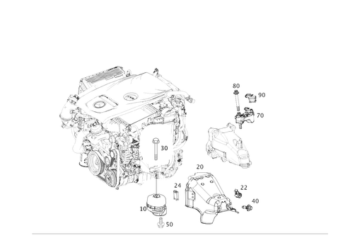 Engine Suspension for 2017 Mercedes-Benz E43 AMG | Mercedes-Benz USA Parts