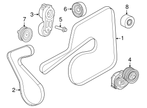 2005-2023 Mopar Serpentine Belt 68495977aa | TascaParts.com