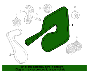 2005-2024 Mopar Serpentine Belt 68495977AA | Mopar Parts Canada