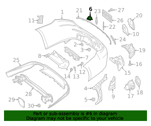 238-885-16-00-9999 - Tow Eye Cap 2018-2023 Mercedes-Benz ...