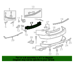 2010-2016 Cadillac SRX Rear Bumper Impact Bar 15925979 GM ...