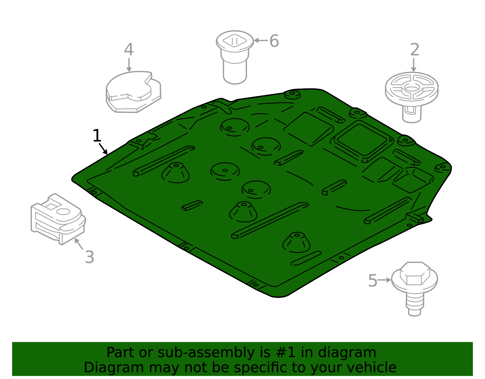 51-75-7-343-142 - Underhood shield 2015-2023 BMW | AutoNation Parts