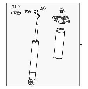 2013-2019 Cadillac XTS Rear Driver Side Shock Absorber with Upper Mount ...