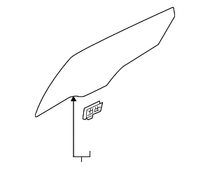 83420-F6010 - Door Glass 2017-2020 Kia Cadenza | Kia.Parts Store