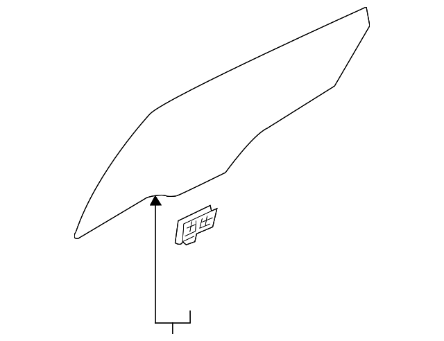 83420-F6010 - Door Glass 2017-2020 Kia Cadenza | Kia.Parts Store