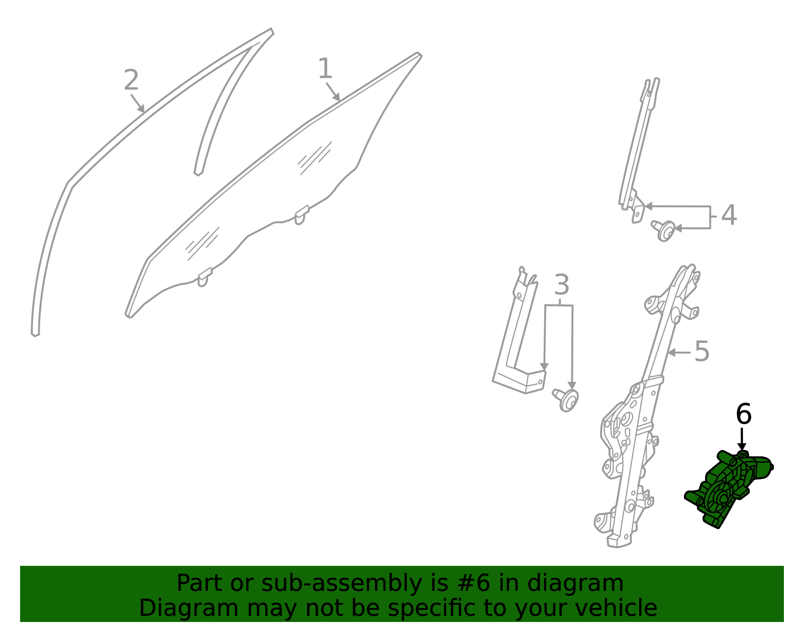 80751-6RA1B - Window Motor - 2023-2025 Nissan Rogue | Nissan OEM Parts ...