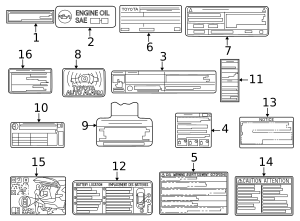 2020-2024 Toyota AC Label 88723-0E170 | Toyota Parts Center