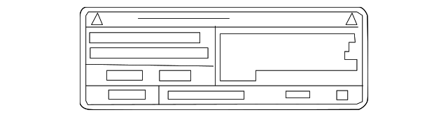 2020-2024 Toyota AC Label 88723-0E170 | Toyota Parts Center