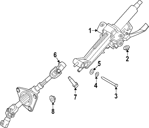 Steering Column Assembly for 2024 Kia EV9 | Kia.Parts Store