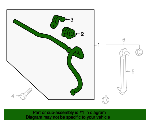 2011-2017 GM Front Stabilizer Shaft 42750576 GM | GMPartsDirect.com