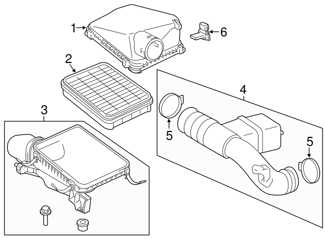 17880-0F020 - Engine Air Intake Hose 2007-2009 Toyota | AutoNationParts.com