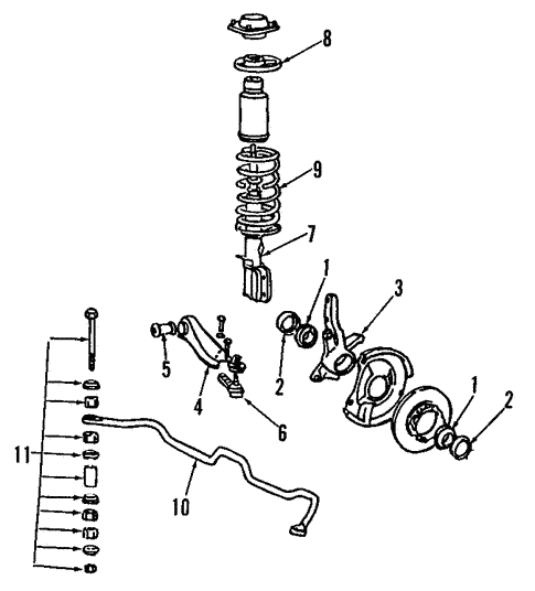 Front Suspension for 1986 Dodge Colt | TascaParts.com