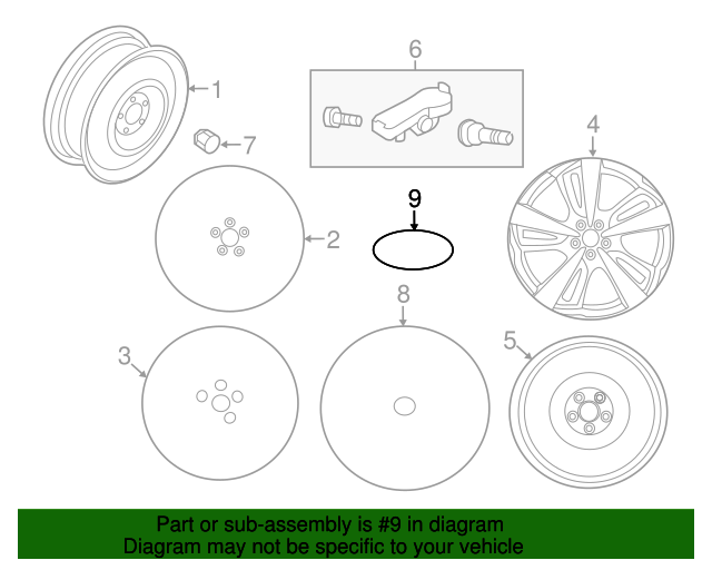 2017-2023 Subaru Center Cap 28821VA011 | Subaru Parts Exchange