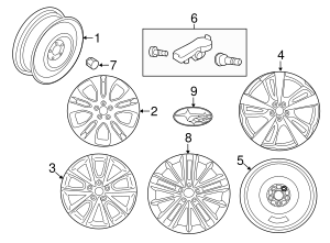 2017-2023 Subaru Center Cap 28821VA011 | Subaru Parts Exchange