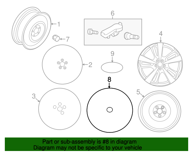 2017-2023 Subaru Impreza Wheel Cover 28811FL010 | OEM Parts Online