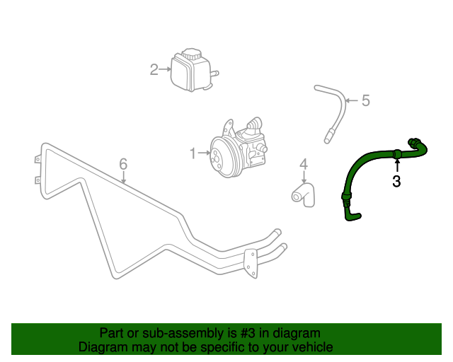 463-997-23-82 - Pressure Hose 2002-2005 Mercedes-Benz | Mercedes-Benz ...